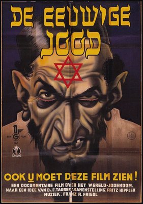 Poster for the Antisemitic Film The Eternal Jew by Unbekannt