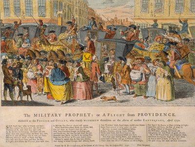 'The Military Prophet: or A Flight from Providence', 1750