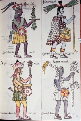 Opochtli, Xipe Totec, Yacatecuhtli and Nappatecutli, Page from ...