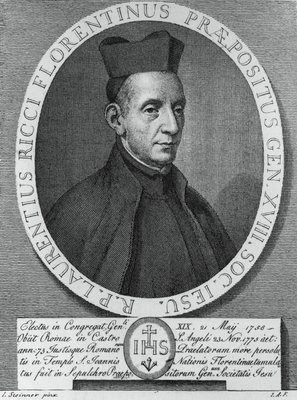 Portrait of Lorenzo Ricci, Italian Jesuit and 18th Superior General of ...