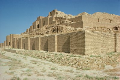 View from the South of the Ziggurat, built by the Elamite King Untash ...