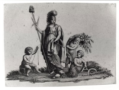 Allegory of the Cisalpine Republic (Cisalpina) created by Napoleon ...