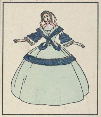 Biedermeier Fashion, 1908 by Urban Janke: Fine art print