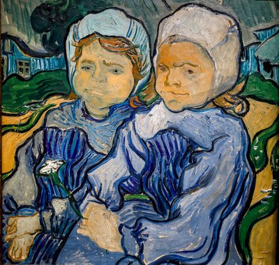 Two little girls by Vincent van Gogh: Buy fine art print