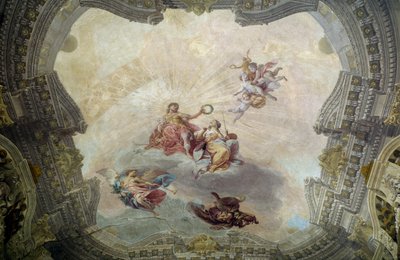Apollo crowning painting by Vittorio Maria Bigari