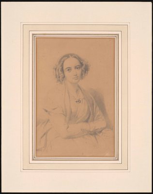 Portrait of the composer Fanny Hensel née Mendelssohn 1805-1847, 1847.