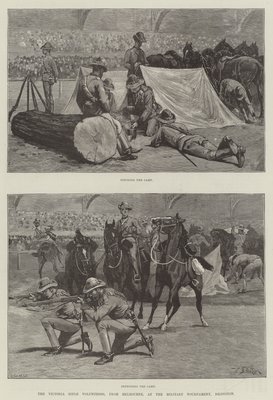 The Victoria Rifle Volunteers, from Melbourne, at the Military ...