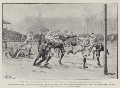 International Football Match (England v Wales) on 6 January, at ...