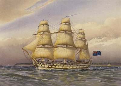 Battle Ship, About 1760 by William Frederick Mitchell