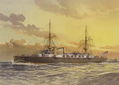 HMS Undaunted, 1st class cruiser - belted