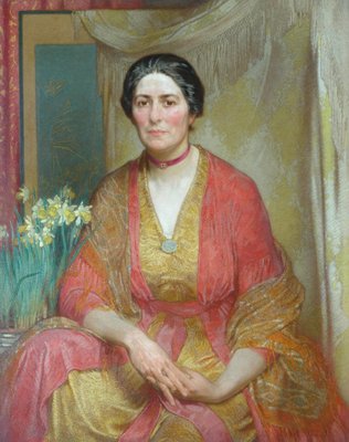 Portrait of the artists wife by William Shackleton