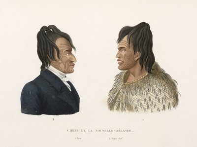 Tattooed Maori Chiefs of New Zealand