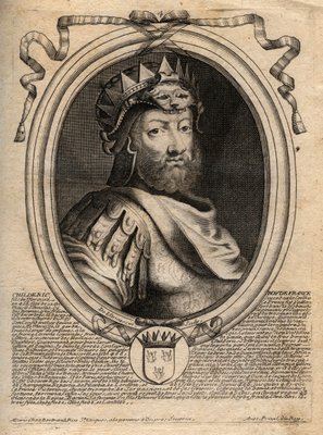 Portrait of Childeric I, king of the Salians Francs (436-481 ...