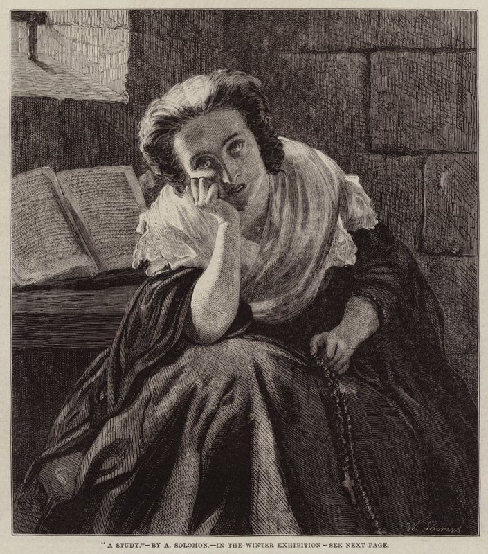 A Study by Abraham Solomon: Highest-quality art reproduction