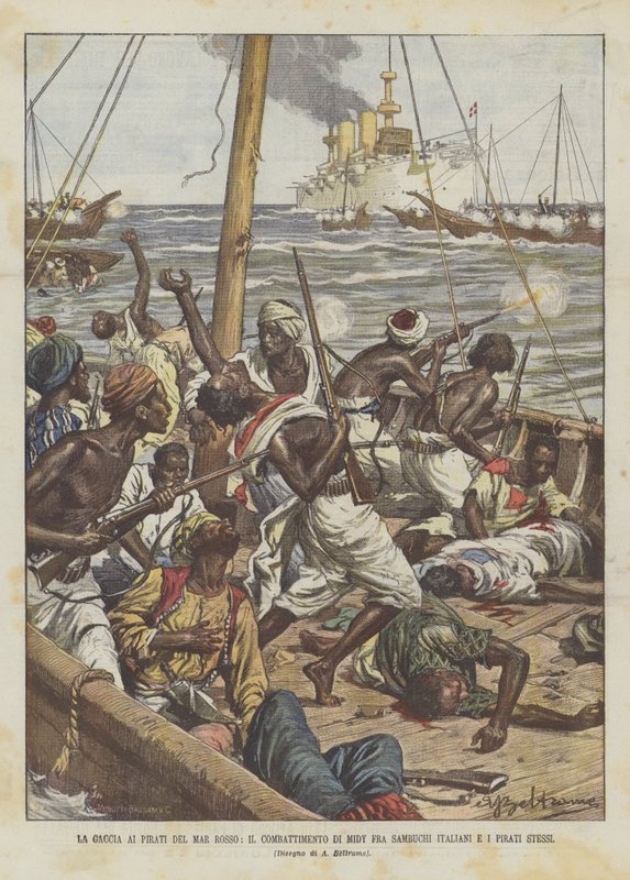 The Hunt for Pirates in the Red Sea, The Battle of Midy Between Italian ...