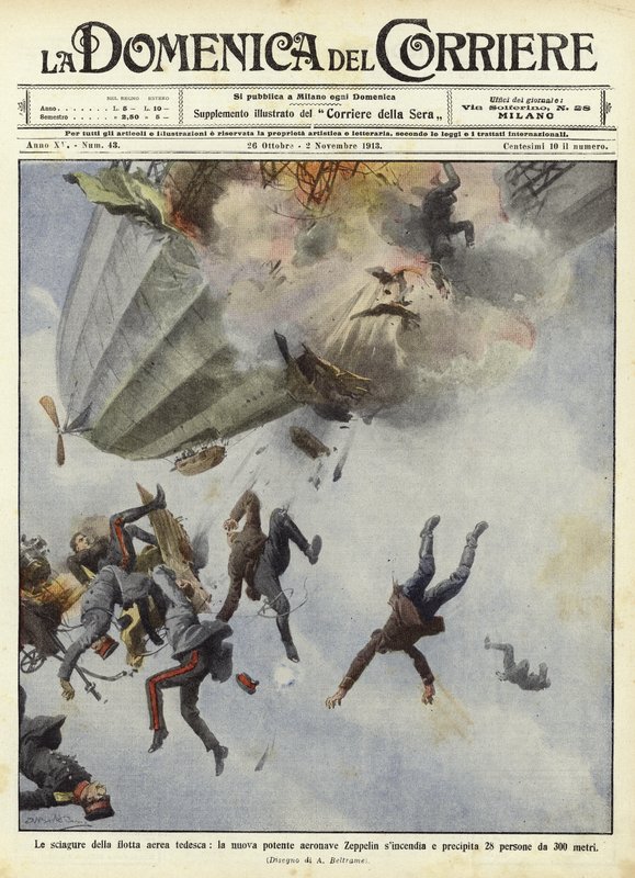 The hardships of the German flee by Achille Beltrame