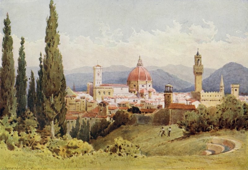 Florence from the Boboli Gardens, looking towards Fiesole