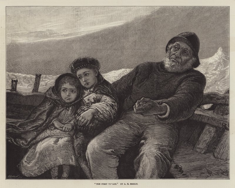 The First Voyage by Alfred Edward Emslie: Fine art print