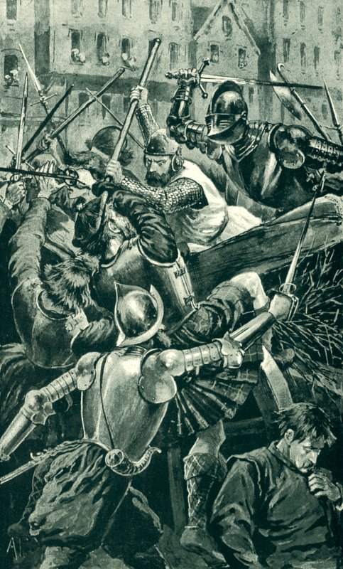 The Earl of Angus and His Spearmen Attacked by Sir Patrick Hamilton