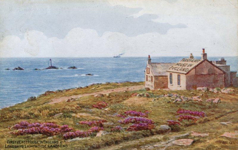 First and Last House in England and Longships Lighthouse, Lands End