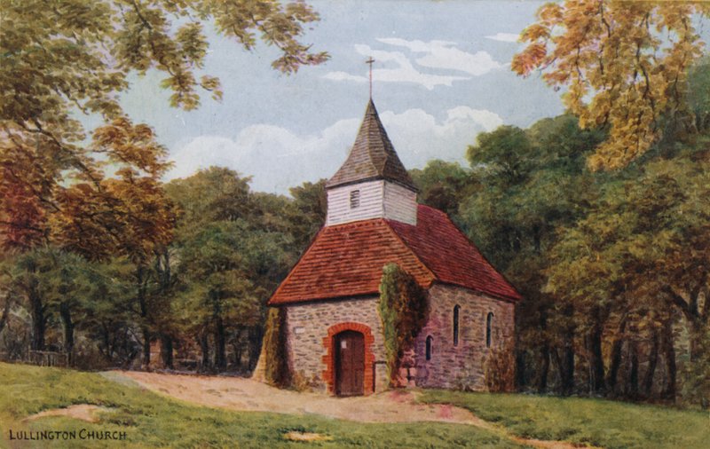 Lullington Church by Alfred Robert Quinton: Fine art print