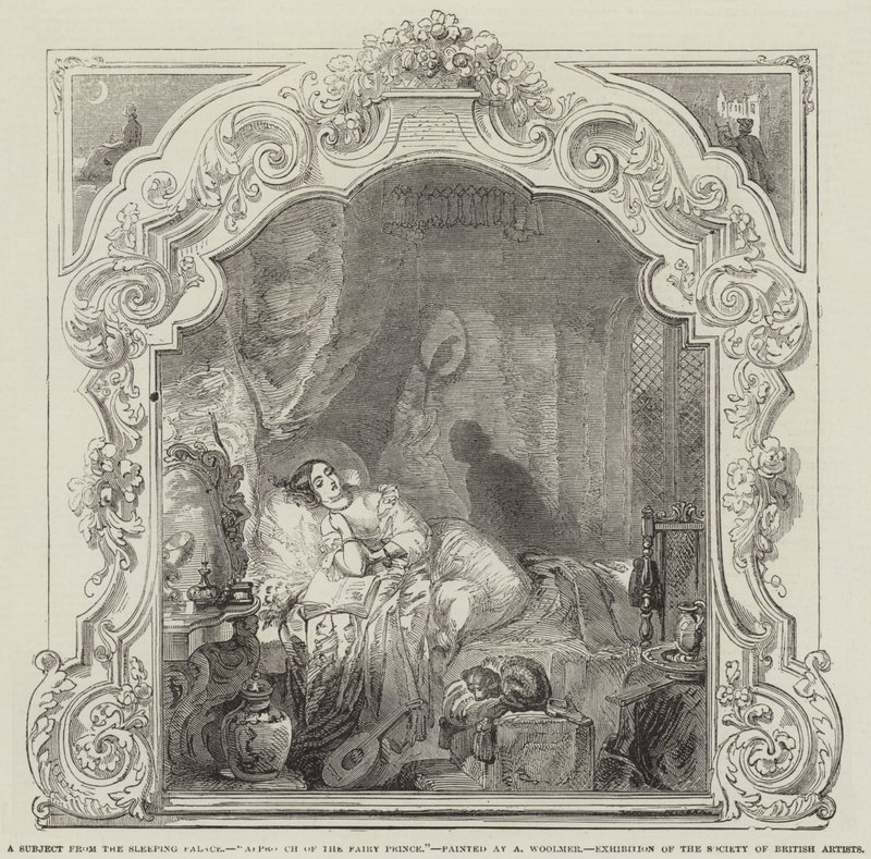 A Subject from the Sleeping Palace, Approach of the Fairy Prince ...