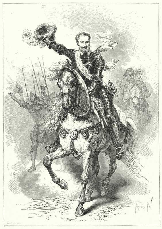 Henry IV of France at the Battle of Ivry, 1590