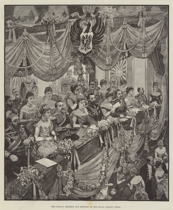 The German Emperor and Empress at the Royal Italian Opera