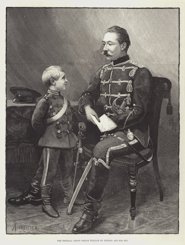 The Imperial Crown Prince William of Prussia and his Son