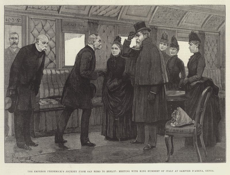 The Emperor Frederick's Journey from San Remo to Berlin, Meeting with ...