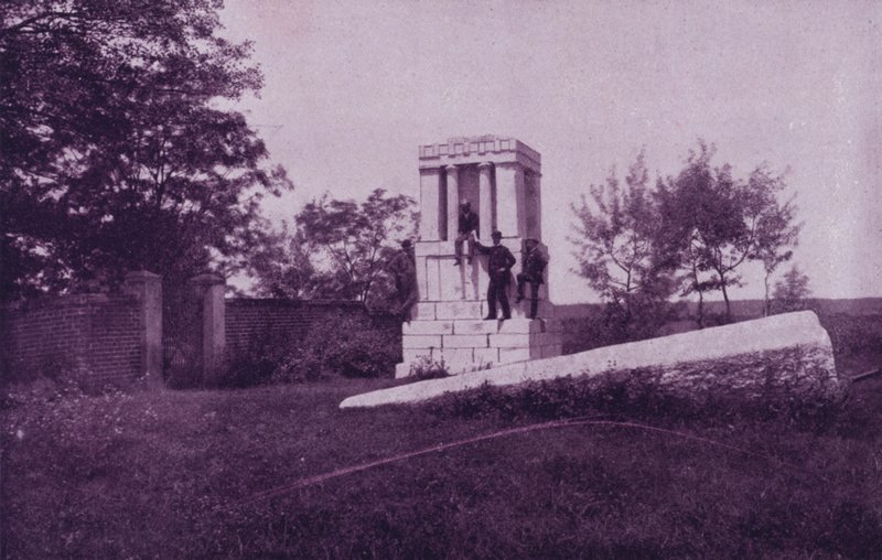 Tomb over the grave of Washington's mother, at Fredericksburg, Virginia