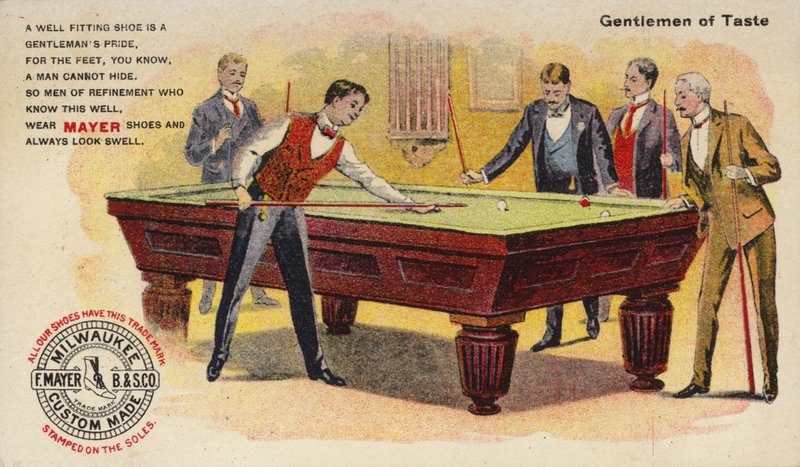 Gentlemen of Taste, Playing Pool by American School