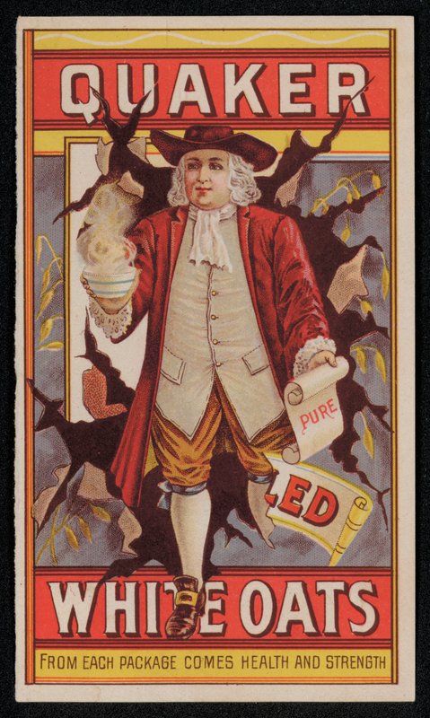 Quaker Oats, advertisement late 19th or early 20th century