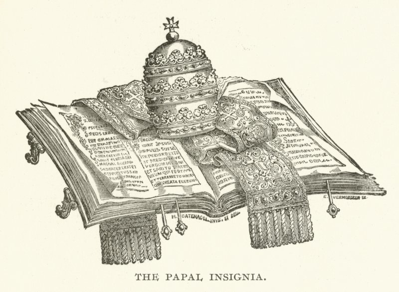 The Papal Insignia by American School: Buy fine art print