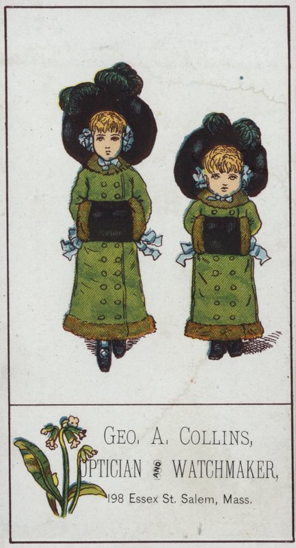 Two Girls Wearing Muffs by American School: Fine art print