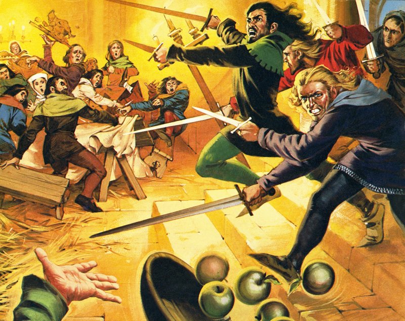 James Douglas attacking Roxburgh castle by Angus McBride