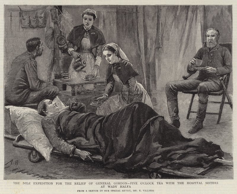 The Nile Expedition for the Relief of General Gordon, Five O'Clock Tea ...