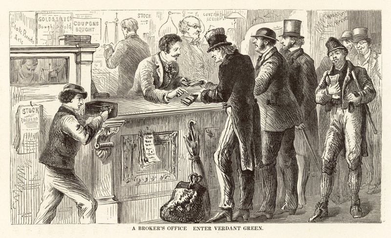 A Broker's Office Enter Verdant Green by Arthur Lumley