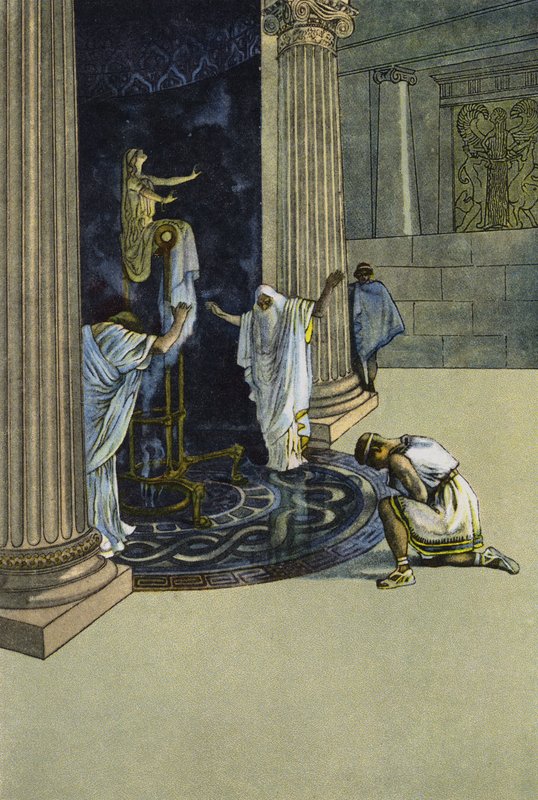 Orestes is ordered by Apollo to go to Tauris and bring the statue of ...