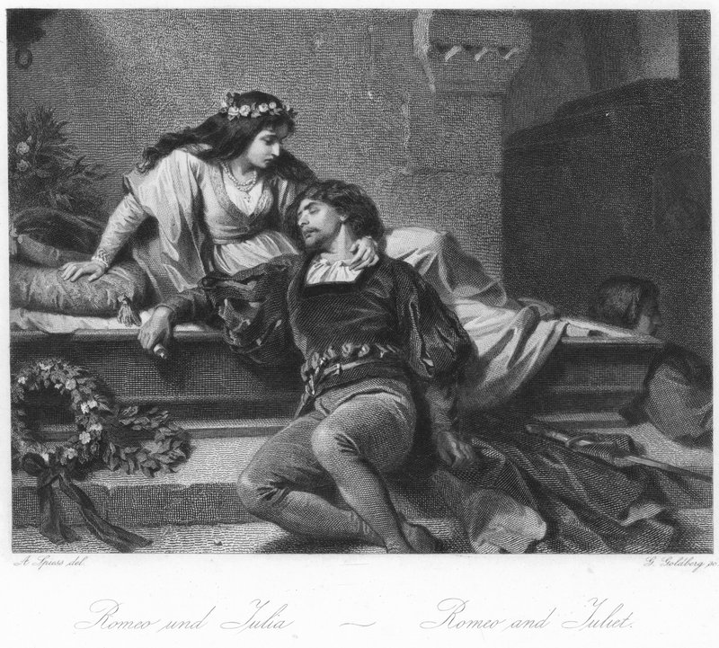 Scene from Romeo and Juliet by August Spiess