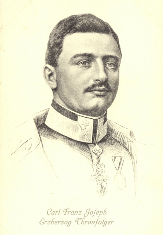 Archduke Karl Franz Joseph of Austria, heir to the Austro-Hungarian throne