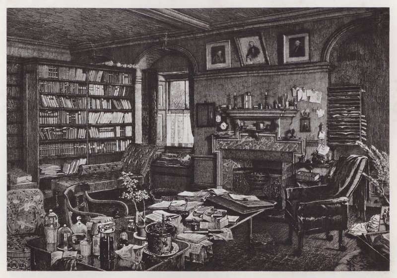 Charles Darwin's Study at Down House by Axel (after) Haig