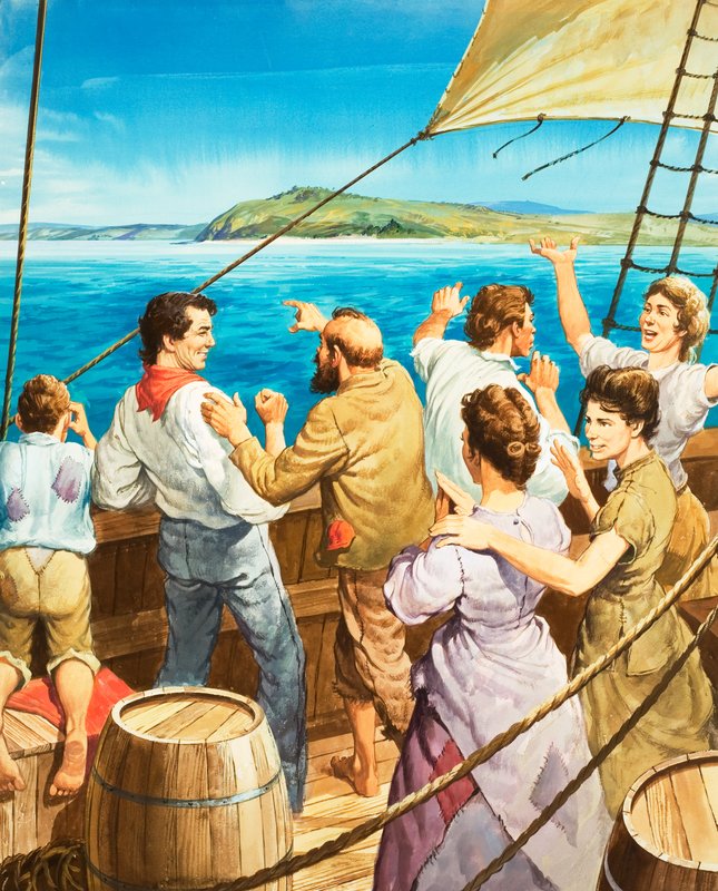 The Welcome Sight of Land by Barrie Linklater