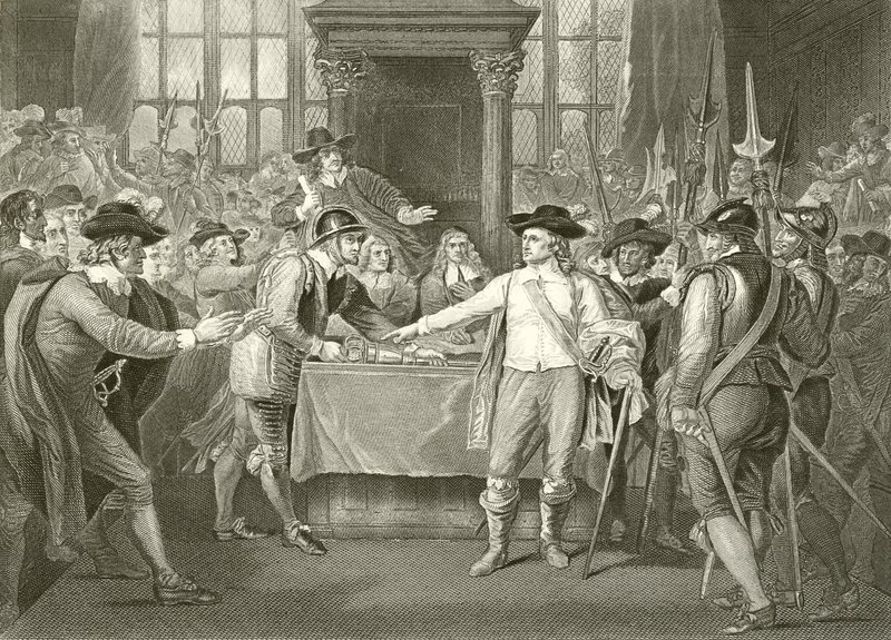 Oliver Cromwell Dissolving the Long Parliament