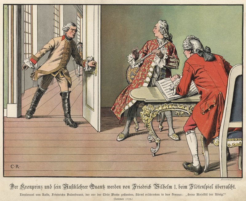 Crown Prince Frederick of Prussia Surprised by His Father, the King ...