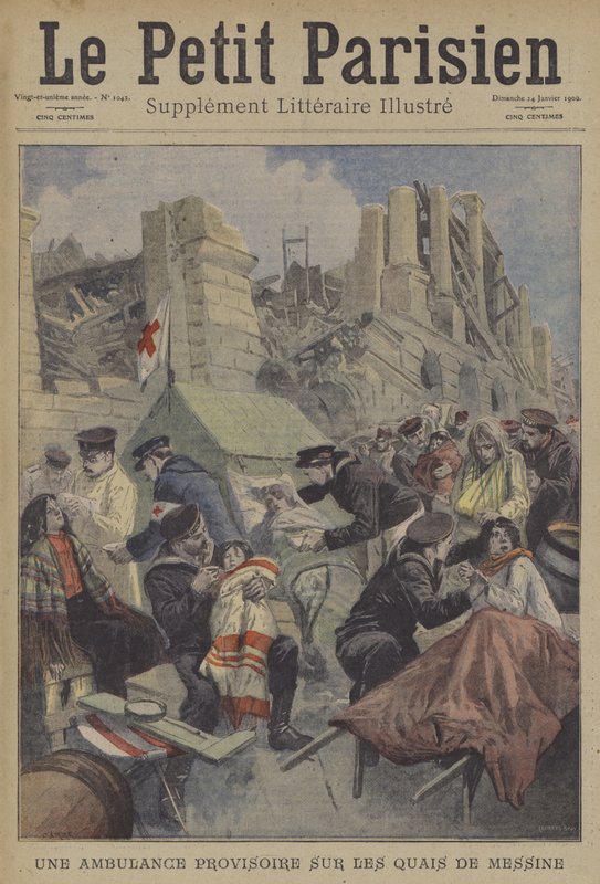The 1908 Messina Earthquake, Italy by Carrey: Fine art print