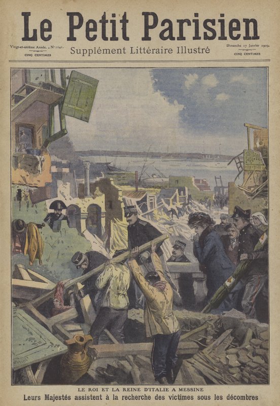 The 1908 Messina Earthquake, Italy by Carrey: Fine art print