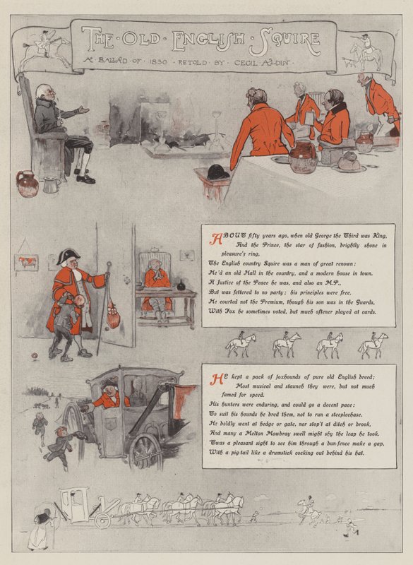 The Old English Squire by Cecil Charles Windsor Aldin