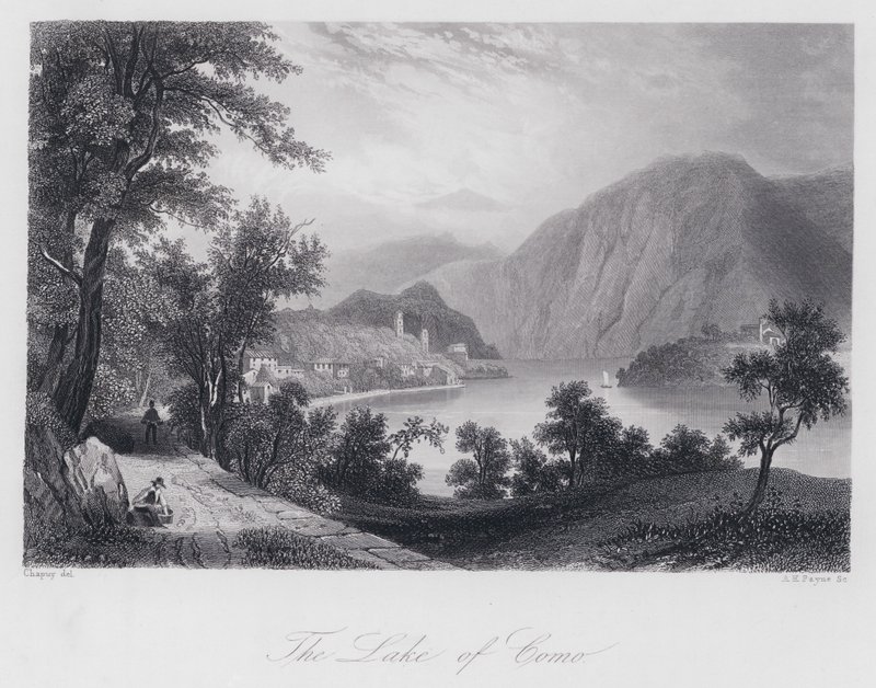 The Lake of Como by Chapuy Chapuy: Buy fine art print