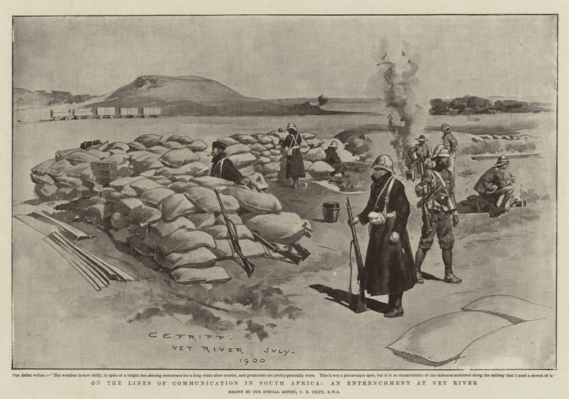 On the Lines of Communication in South Africa, An Entrenchment at Vet River